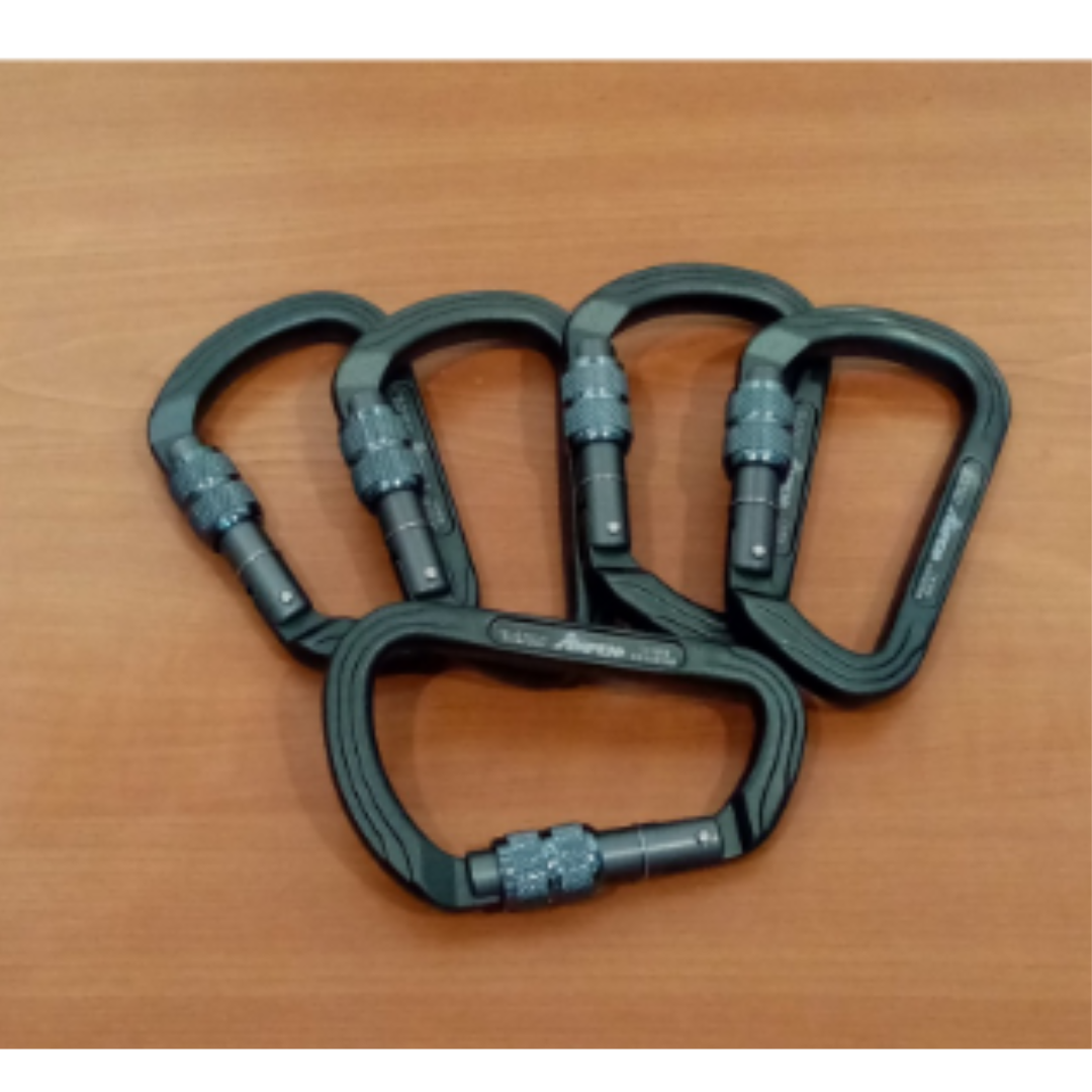 ALUMINUM D SHAPE CARABINER (C12) – Divers Point Co