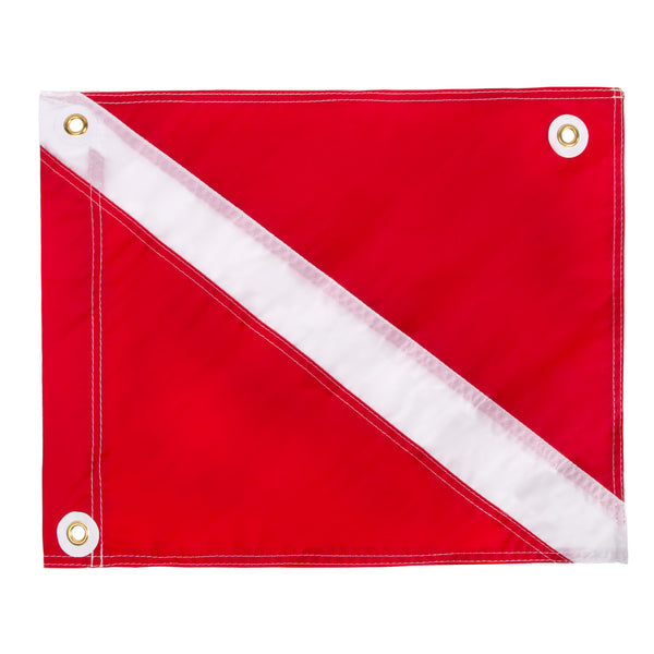 IST DF1-S NYLON DIVE FLAGS WITH STAINLESS STEEL STIFFENER 20" X 24 ...